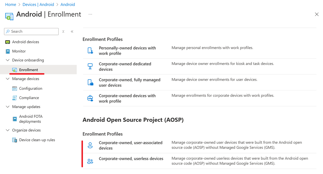 Intune - Meta Device Enrollment – realworld one Support Portal