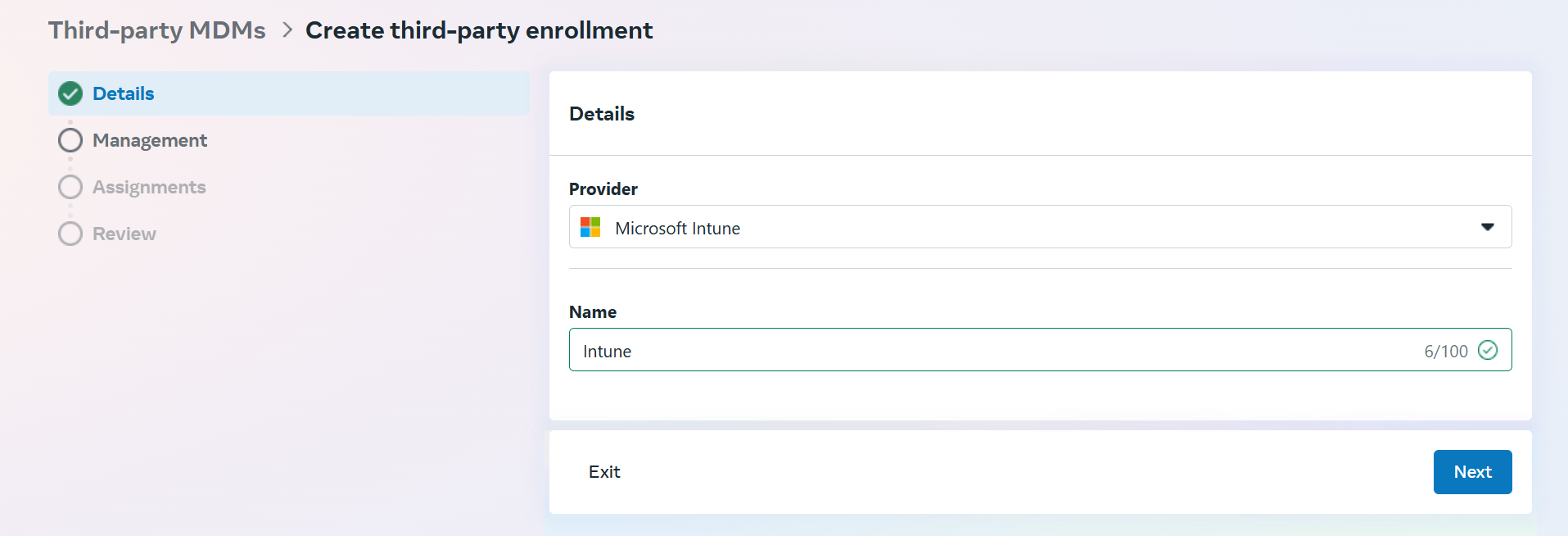 Intune - Meta Device Enrollment – realworld one Support Portal